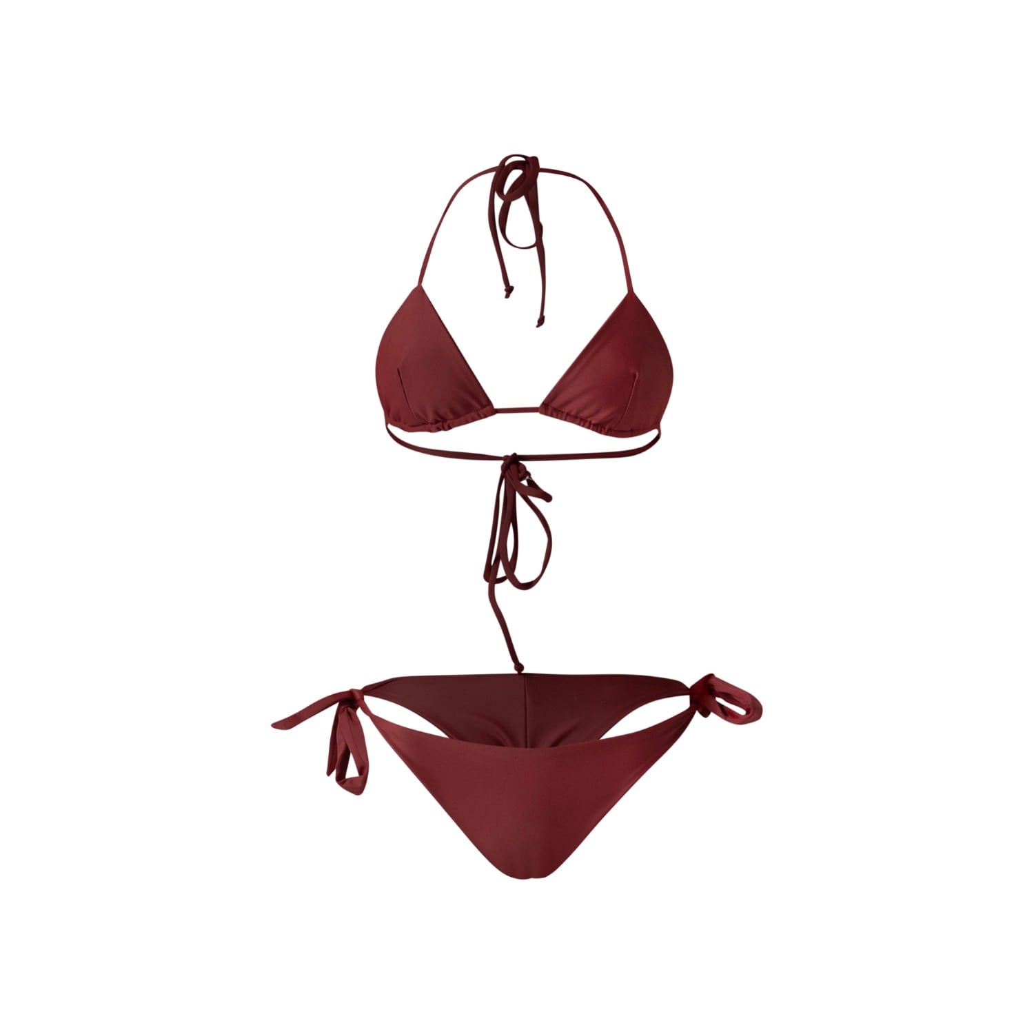 Zalea Bikini Set in Burgundy – Avenue Athletica